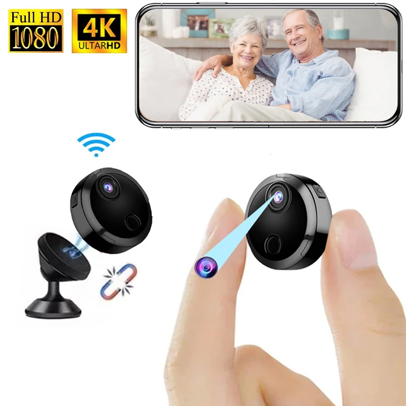 4k Mini Camera Wifi Surveillance Camera 1080p Hd Night Vision Wireless ...