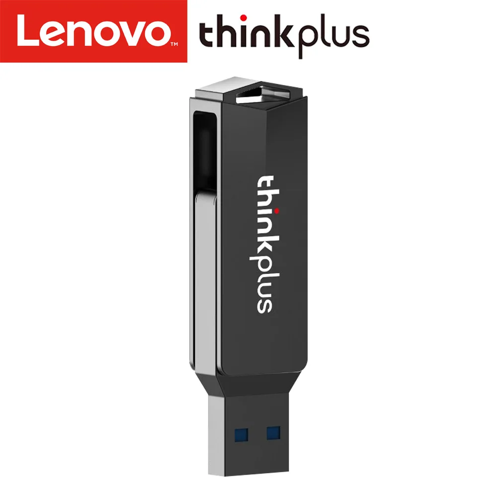 Lenovo thinkplus mu254 256gb usb3.0 tipo c dualport metal u disco rotativo unidade flash usb de ...