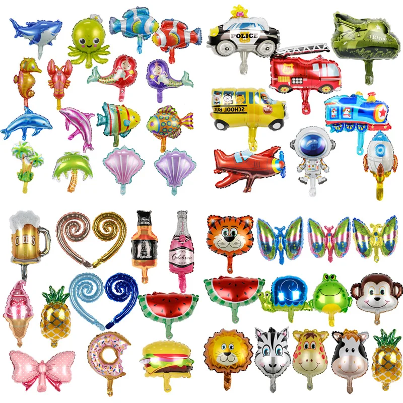 10pcs-Mini-Animal-Balloons-Foil-Fish-Baloon-Insect-Air-Balloon-Birthday ...
