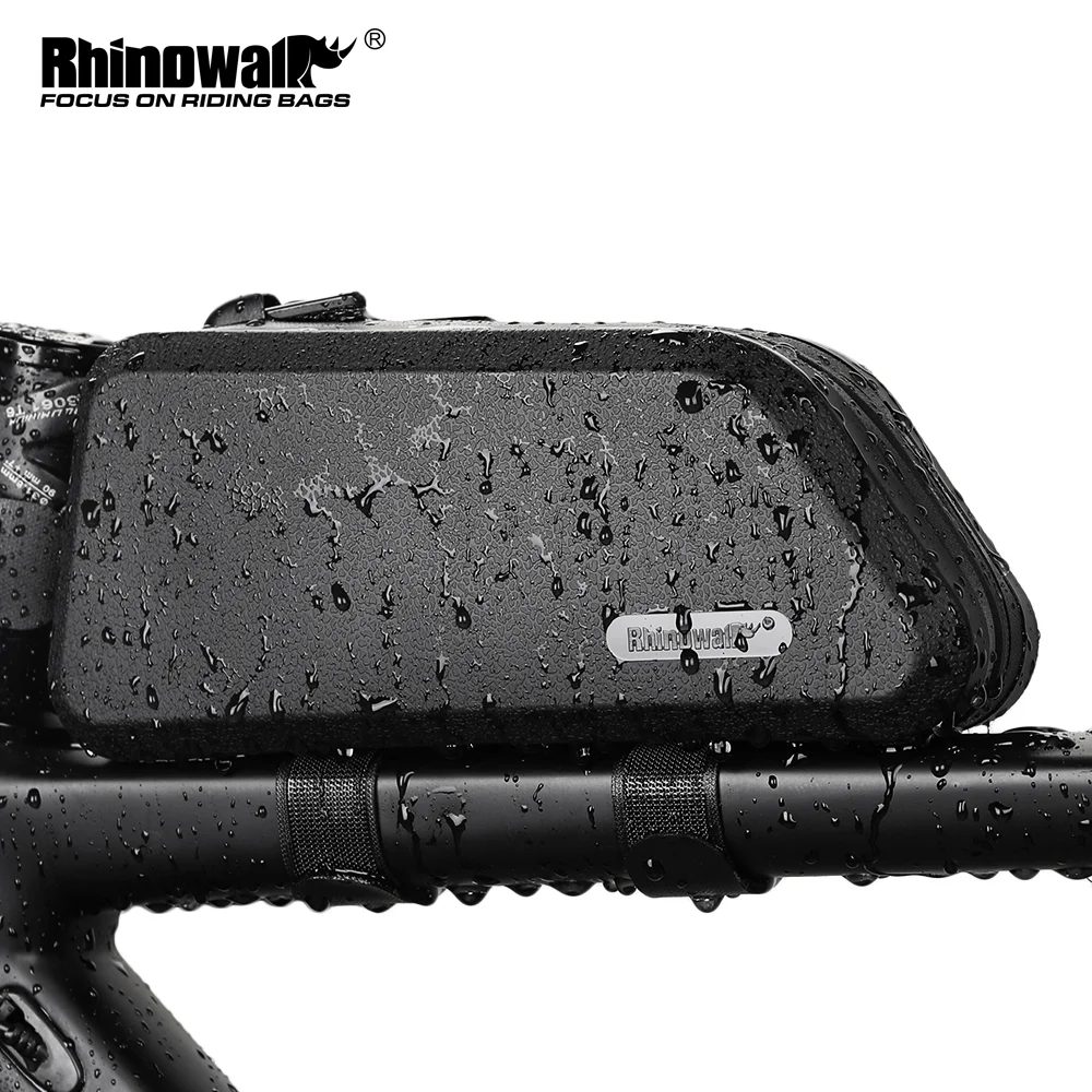 Rhinowalk 1.5l Waterproof Top Tube Bicycle Bag Hard Shell Bike Bag ...