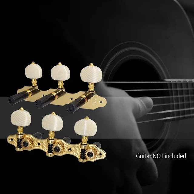 3+3 Acoustic Guitar Tuner Set 1:18 Ratio Estink 3+3 Guitar Tuners Set ...