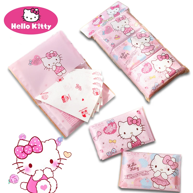 Kawaii-Sanrio-Hellokitty-Napkins-Portable-Tissue-Paper-Cartoon-Anime ...