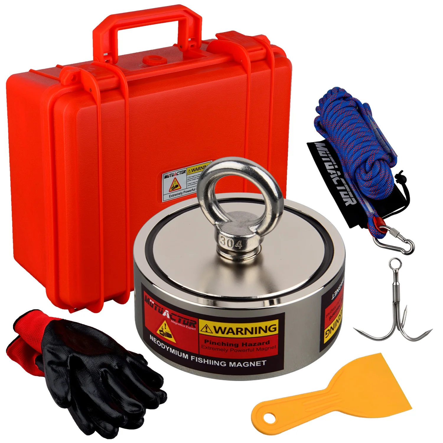 Super Big Doubel Sided Neodymium Fishing Magnet Kit 500kg*2 Retrieving ...