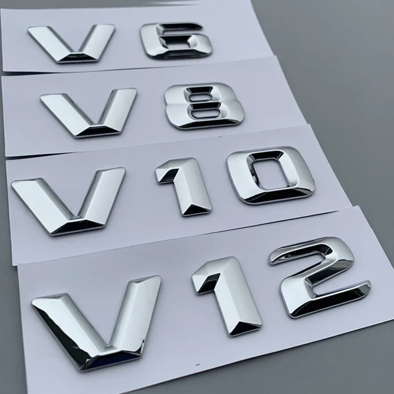 3D-Chrome-Letters-For-Car-Mercedes-V6-V8-V10-V12-W210-E240-E320-W220-SL ...