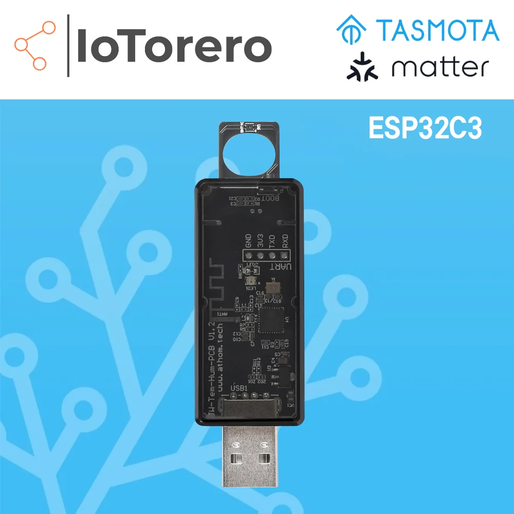 IoTorero Tasmota Matter MQTT ESP32C3 Temperature and Humidity Sensor ...