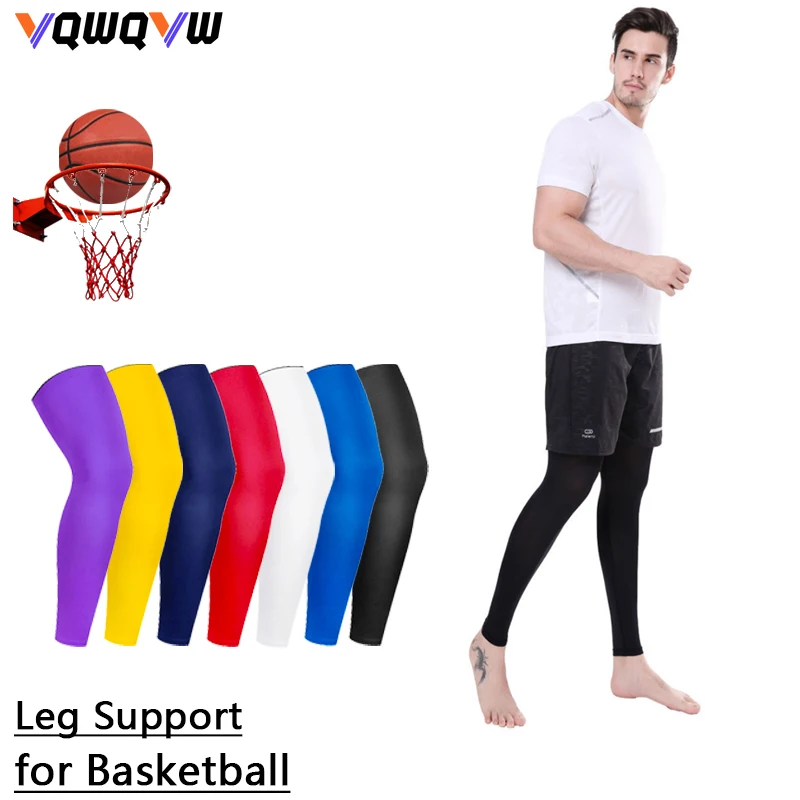 1Pcs-Long-Leg-Sleeves-Compression-Leg-Full-Long-Knee-Sleeves-Elastic ...