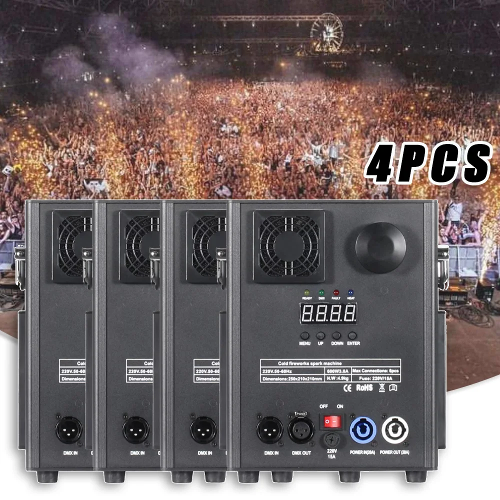 2PCS DMX Fall cold spark machine non-pyrotechnic sparkler fireworks For ...