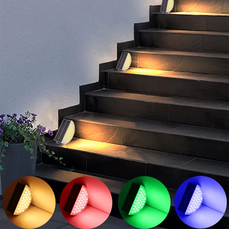 Solar-Step-Lights-Outdoor-Waterproof-LED-Outdoor-Stair-Lights-Solar ...
