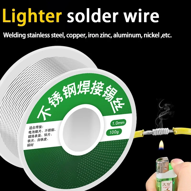 Lighter-Stainless-Steel-Solder-Wire-Disposable-Copper-iron-nickel ...