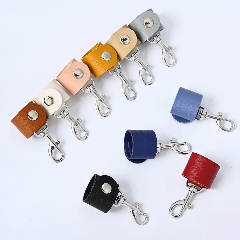 Fashion Anti-loss Keyring Pendant Colorful PU Leather Key Chains for ...