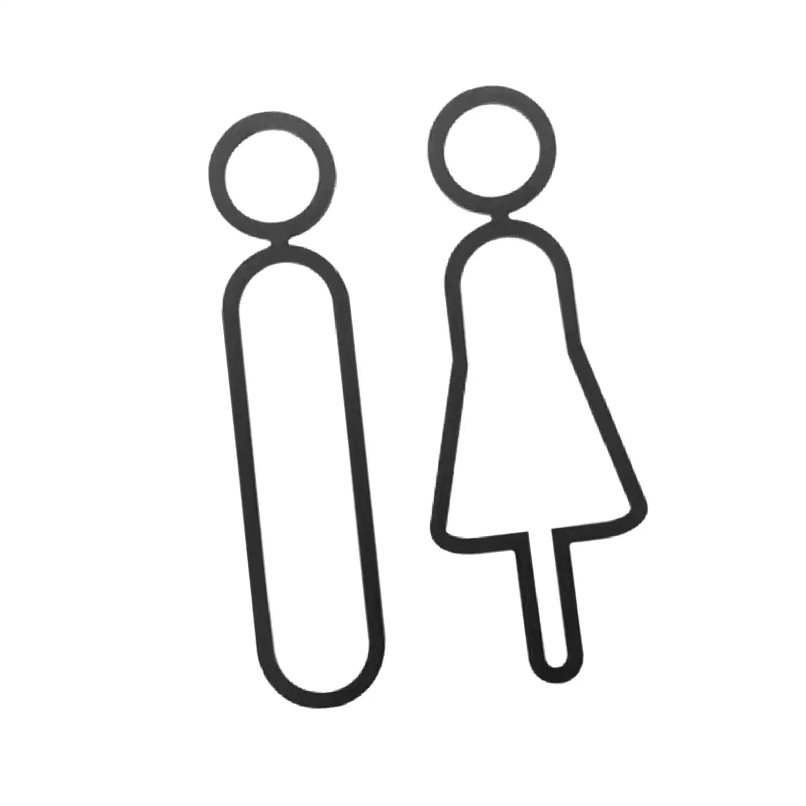 Men Bathroom Sign Outline