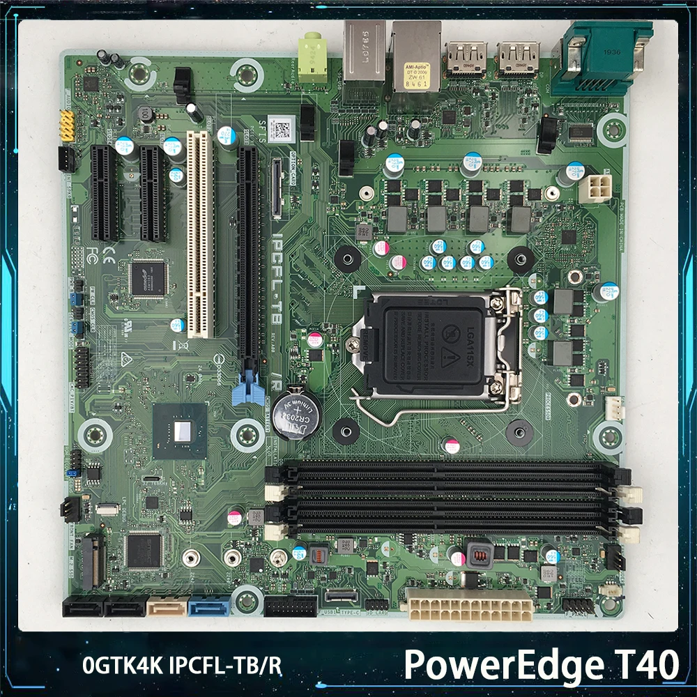 High-Quality-For-DELL-PowerEdge-T40-T3630-Motherboard-GTK4K-0GTK4K-IPCFL-TB-R-LGA1151-DDR4 ...