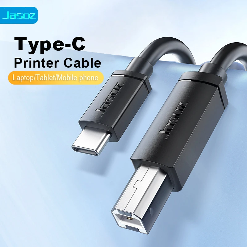 Jasoz-Cable-de-impresora-tipo-C-a-USB-B-2-0-Cable-de-alta-velocidad ...