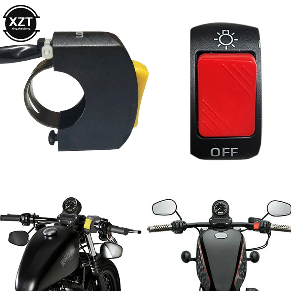 22mm-ON-OFF-Motorcycle-Switch-Push-Button-12V-Button-Connector ...