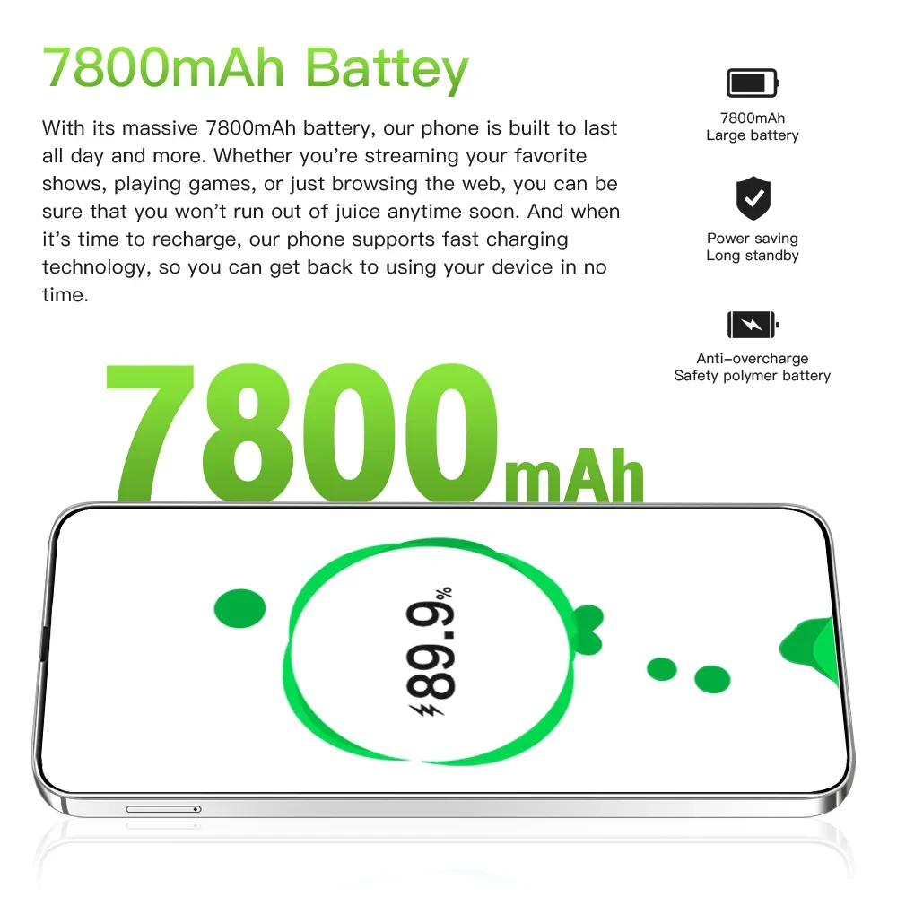 XS15 Pro Smartphone Tela Cheia, 16GB + 1TB, 6,8 \ - Ofertão Mais