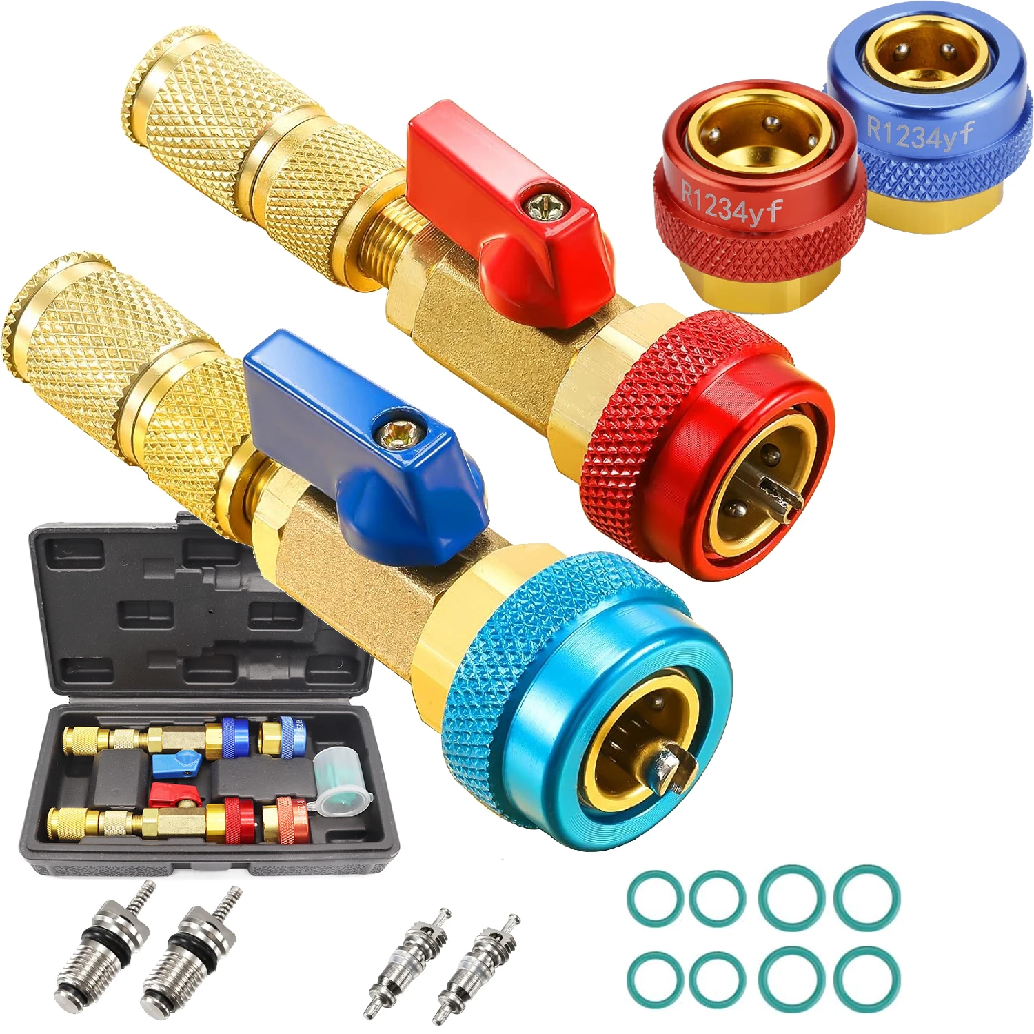 R134A R1234YF Air Condition Valve Core Quick Remover Installer Tool Kit ...