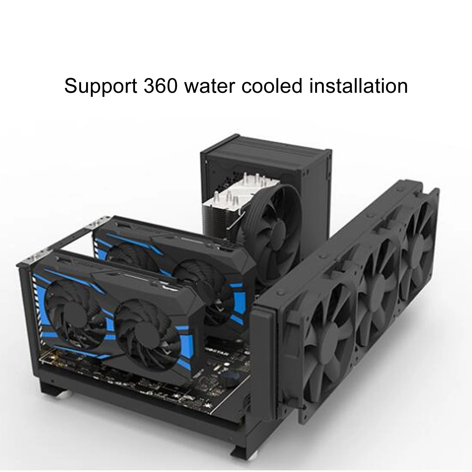 Computer-Open-Case-Bracket-Powerful-Cooling-Heat-Dissipation-Steel ...