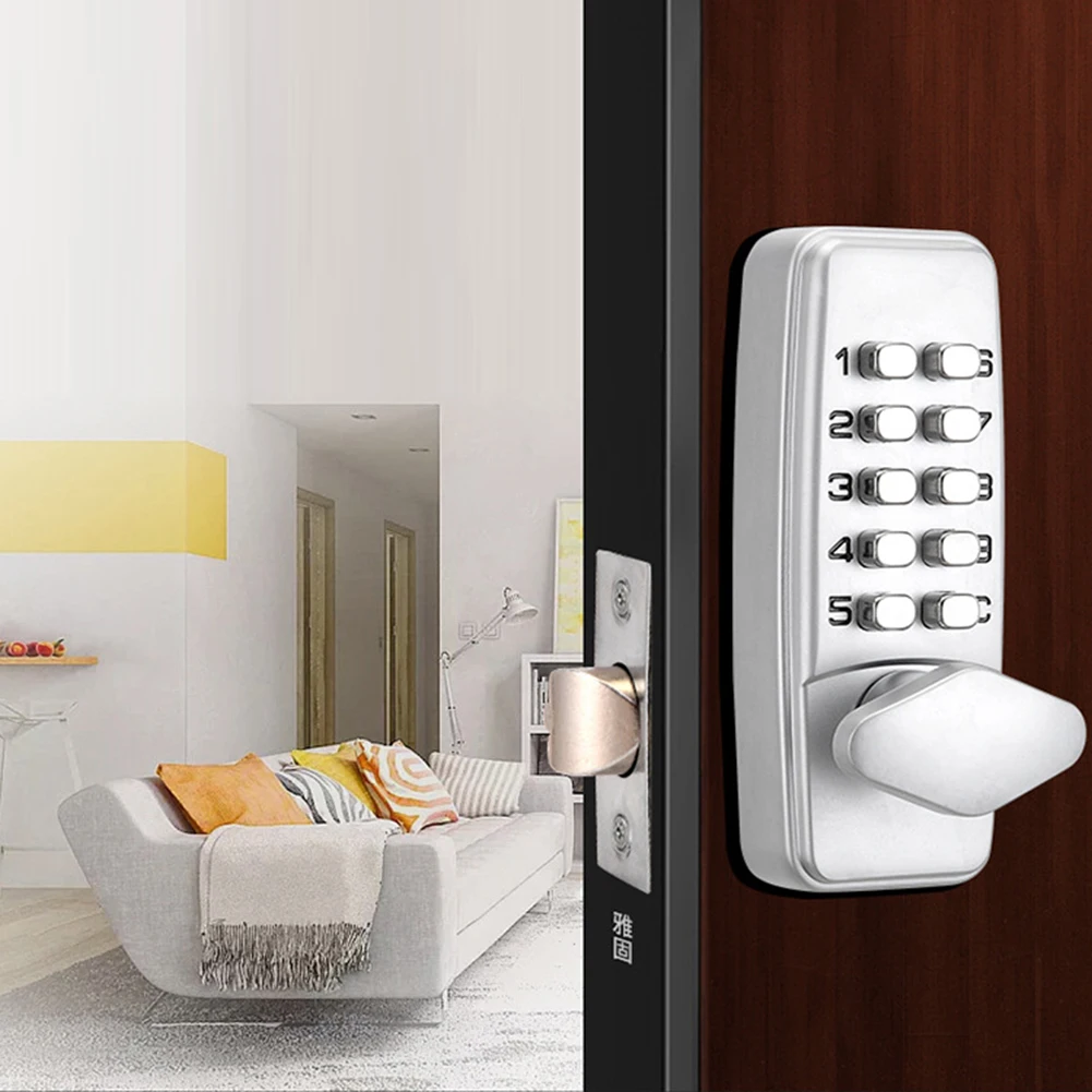 Metal-Mechanical-Code-Lock-Sturdy-Waterproof-Digital-Door-Lock-Antirust ...