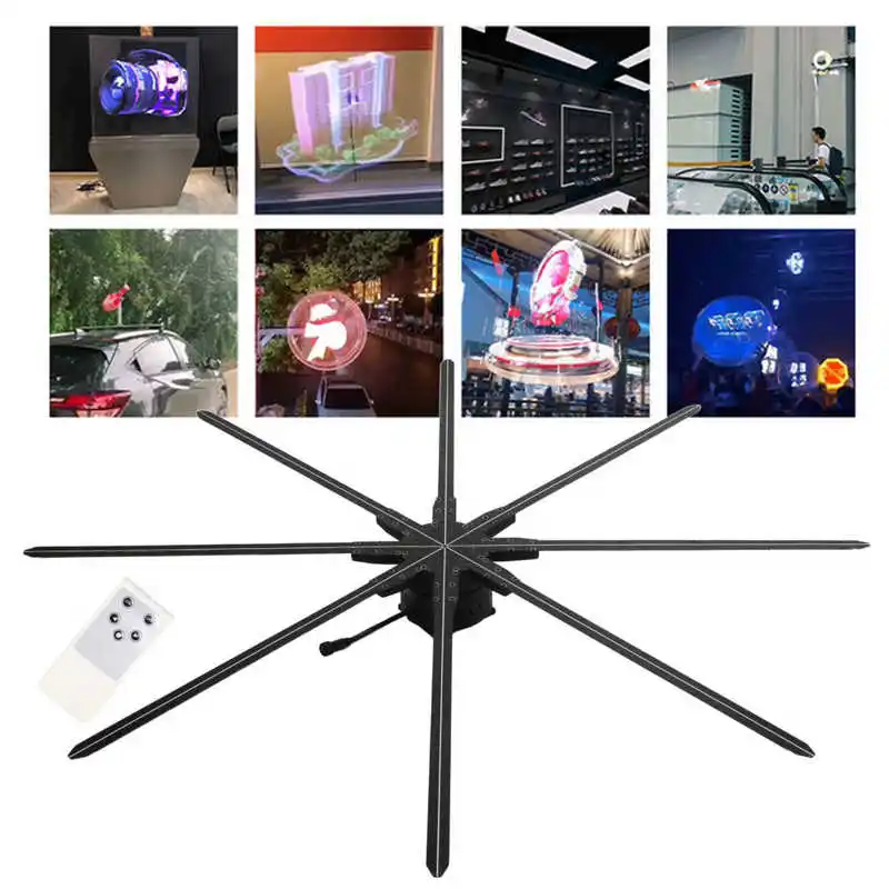 180cm Diameter 3d Holographic Fan Projector 2512pcs Led Beads Hologram ...