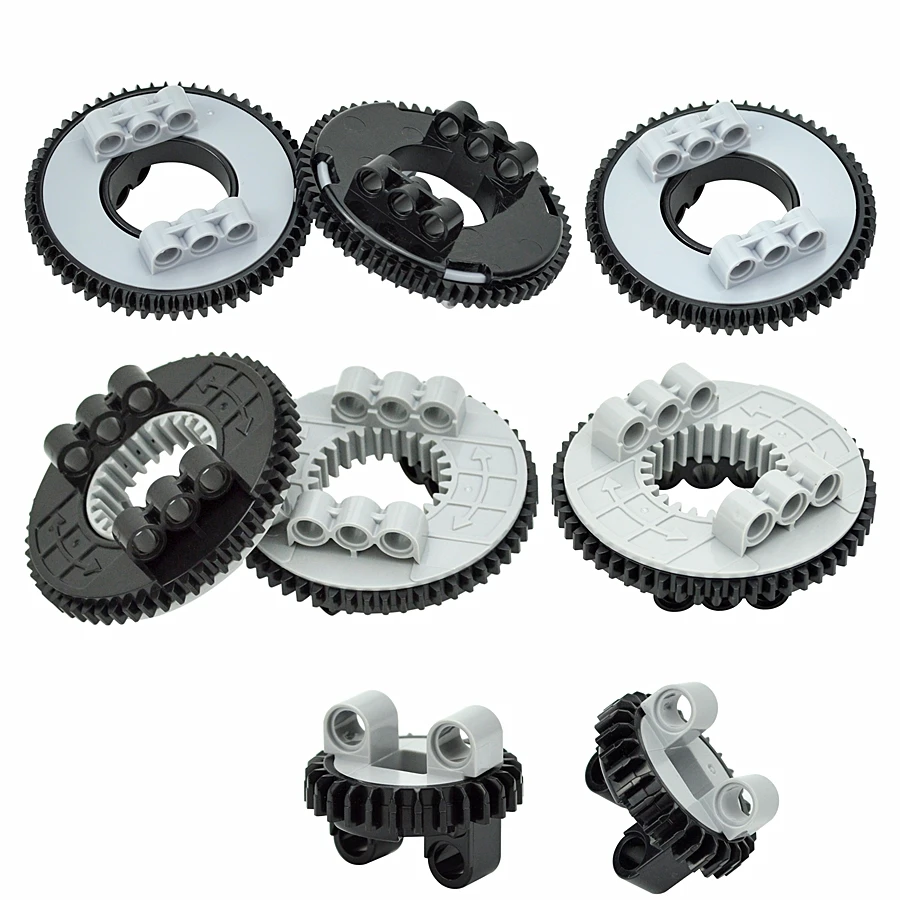 4Pcs-Building-Blocks-Gears-Technical-Turntable-Parts-Rotating-Platform ...