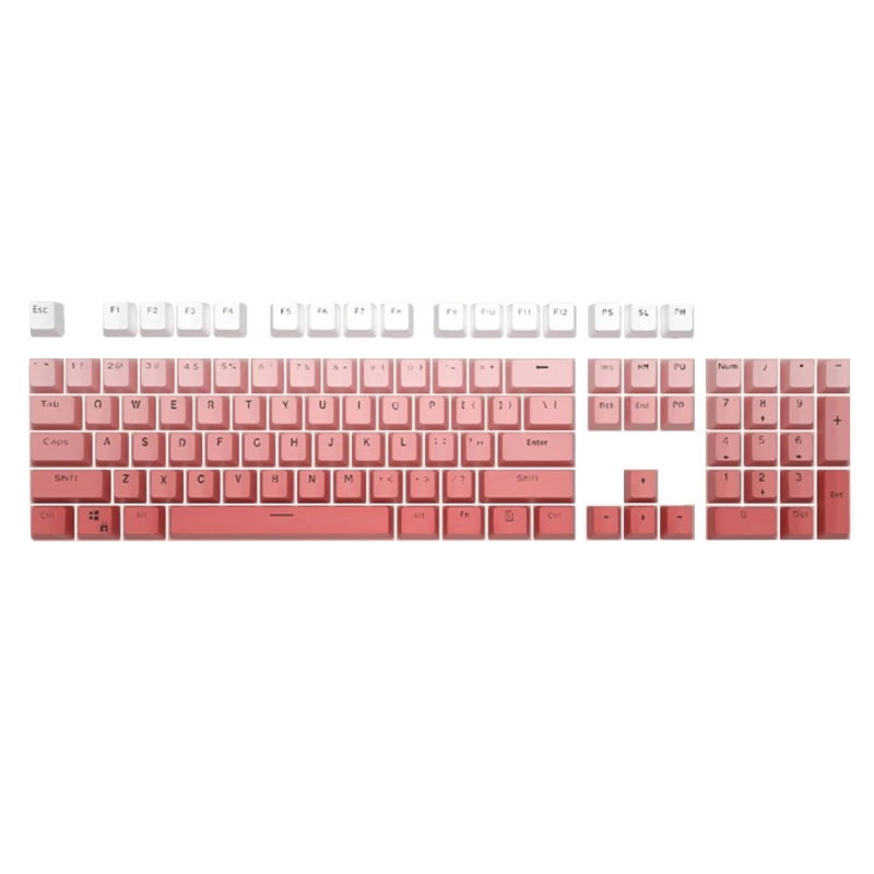 PBT-Translucent-Backlit-Keycaps-for-104-Keys-Mechanical-Keyboard-Keycap ...