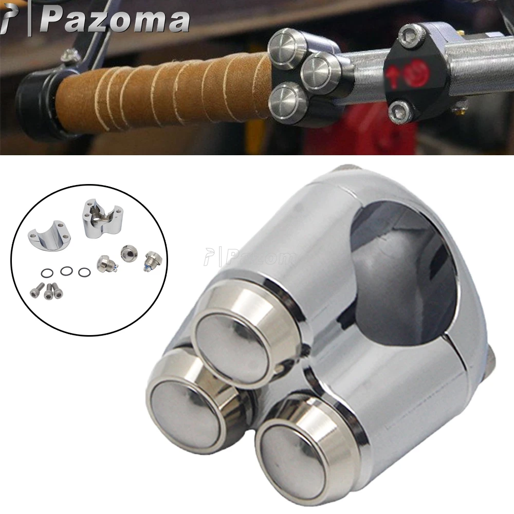 3 Buttons Motorcycle Handlebar Hand Control Switches For Harley Electra ...