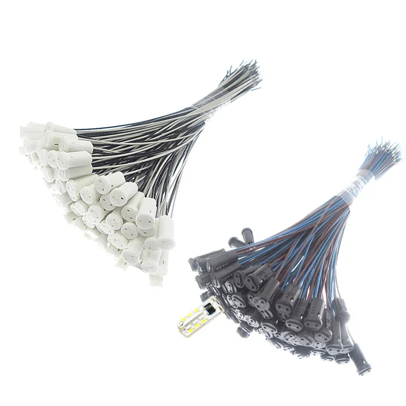 10-50pcs-G4-Lamp-Socket-10cm-20cm-30cm-50cm-100cm-White-Black-12V-220V ...