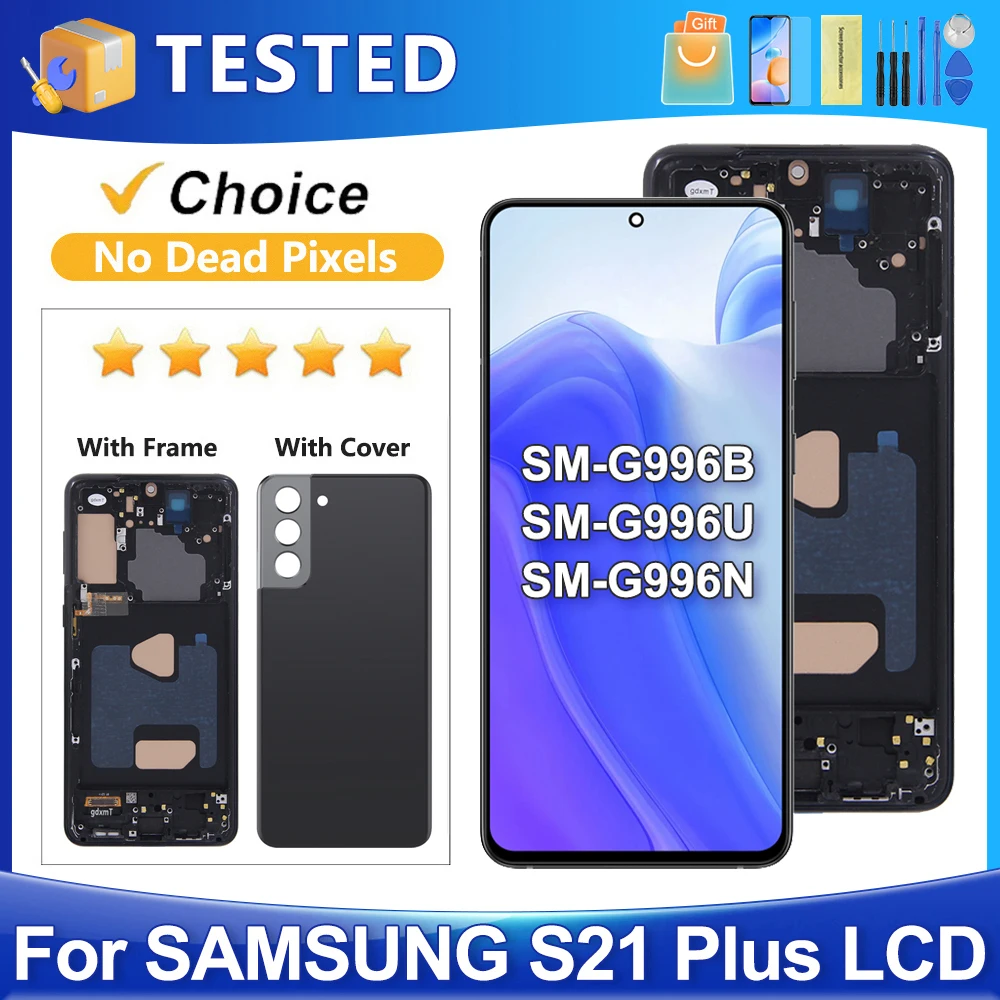 S21 Plus Tested For Samsung For S21+ 5G G996B G996U G996W LCD Display ...