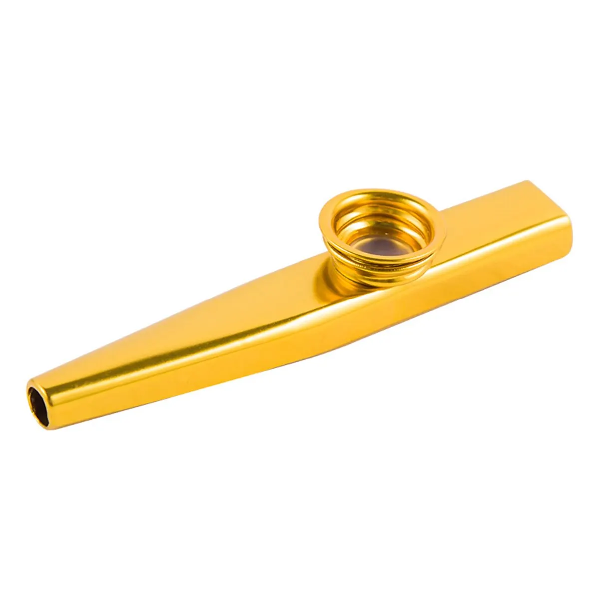 Kazoo Golden Aluminum Alloy with Membrane Flute Diaphragm Mouth Kazoos ...