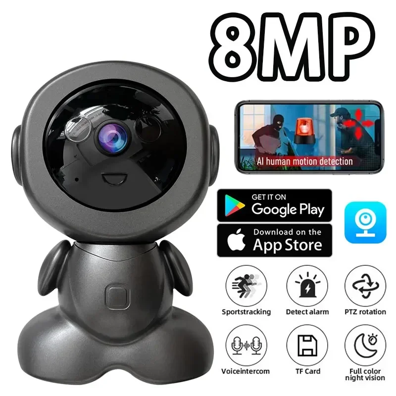 8MP-Wifi-IP-Camera-Color-Night-Auto-Tracking-AI-Human-Detection-Baby ...