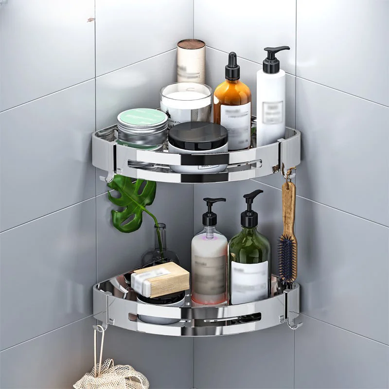 Wall-Mounted-No-drilling-Space-Aluminum-Toilet-Shampoo-Holder-Bathroom ...