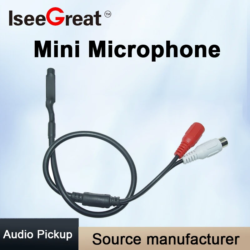 Mini micrófono oculto de tipo micrófono del CCTV con RCA y enchufe de ...