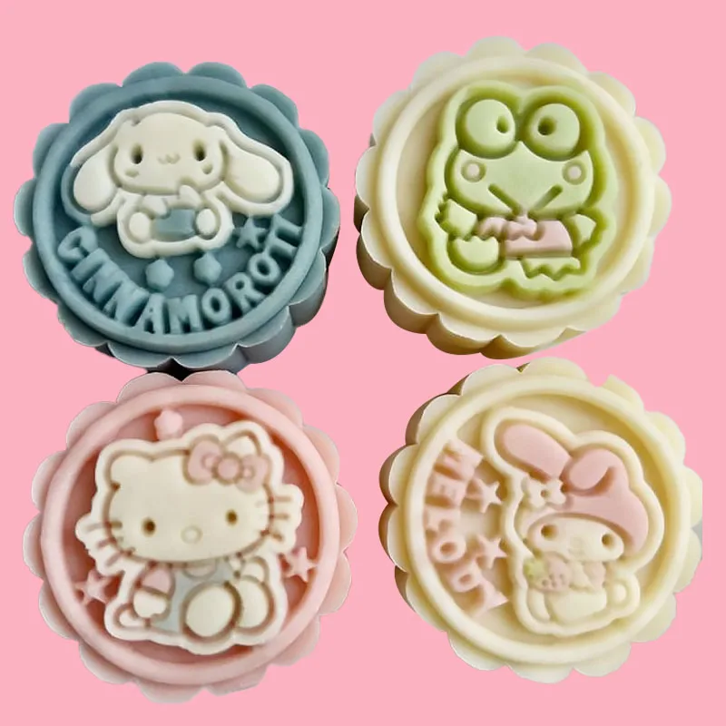 Molde-Kawaii-Hello-Kitty-Mooncake-Sanrios-Melody-Keroppi-Cinnamoroll-molde-de-pasteler-a-Diy ...