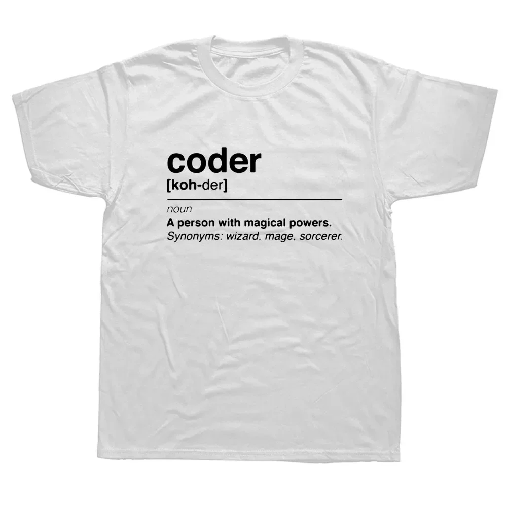 Funny Coding Web Programmer Dad T Shirts Coder A Person With Magic Power Programmer Men T