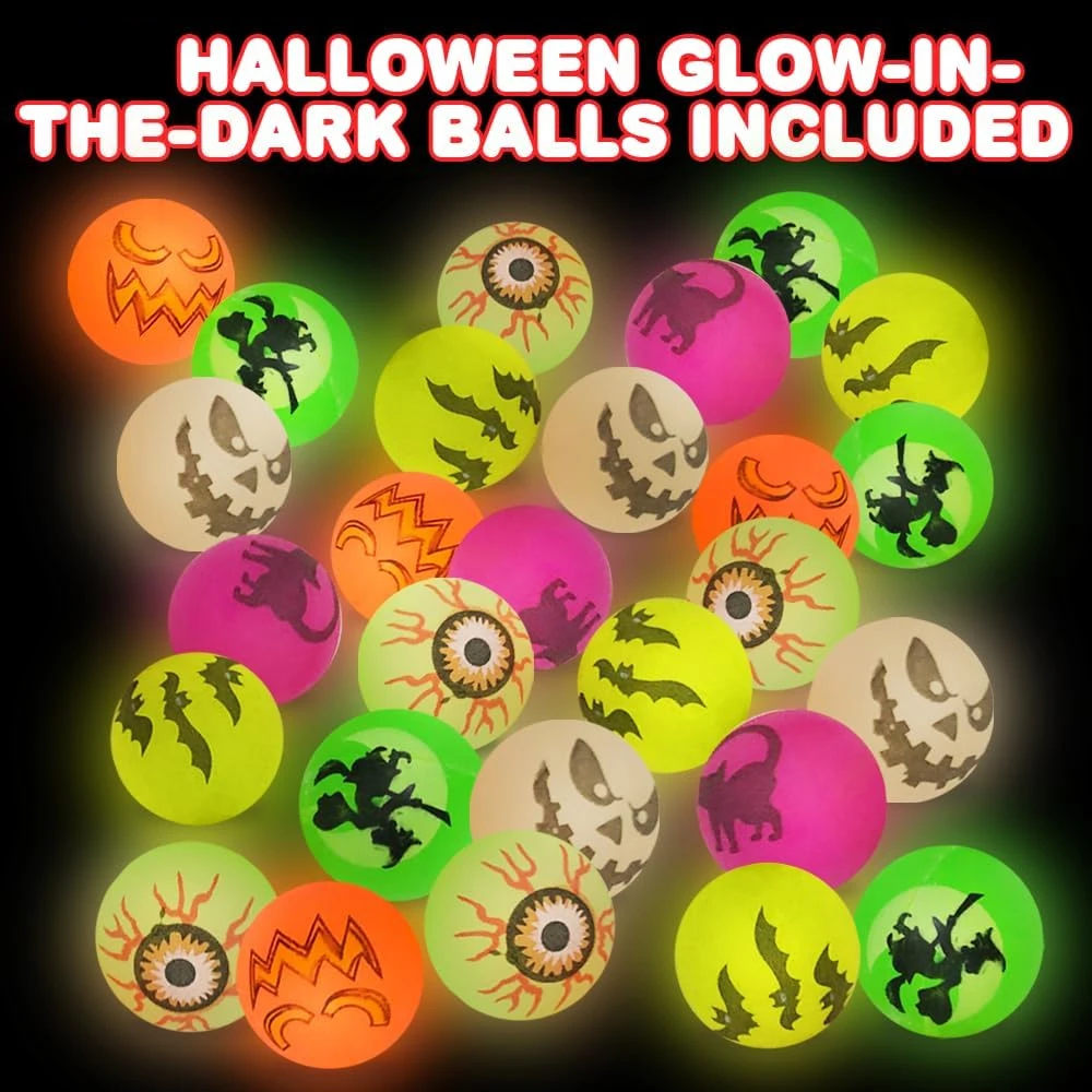 6-100pcs-Halloween-Glow-in-The-Dark-Bouncing-Balls-Halloween-Theme ...