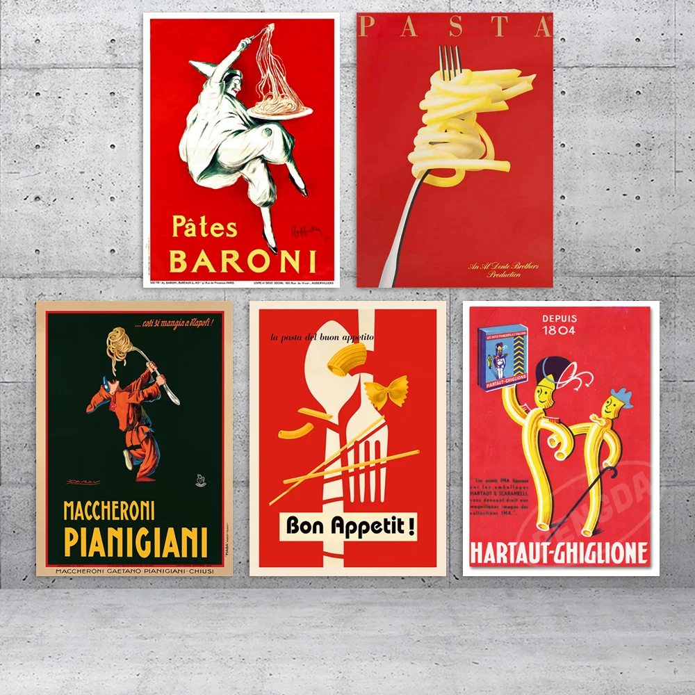 Vintage Italian Pasta Posters