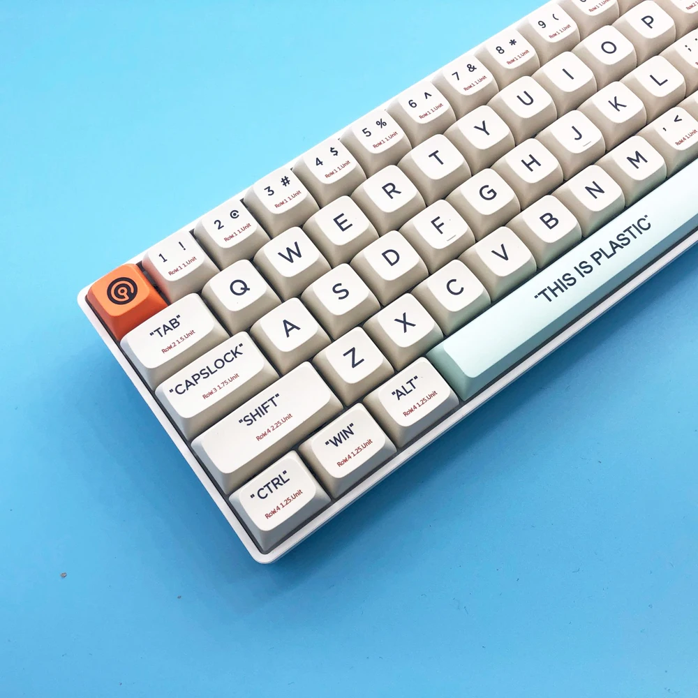 XDA-PBT-English-Russian-Keycaps-Off-White-Plastic-Themed-Simple-Dye ...