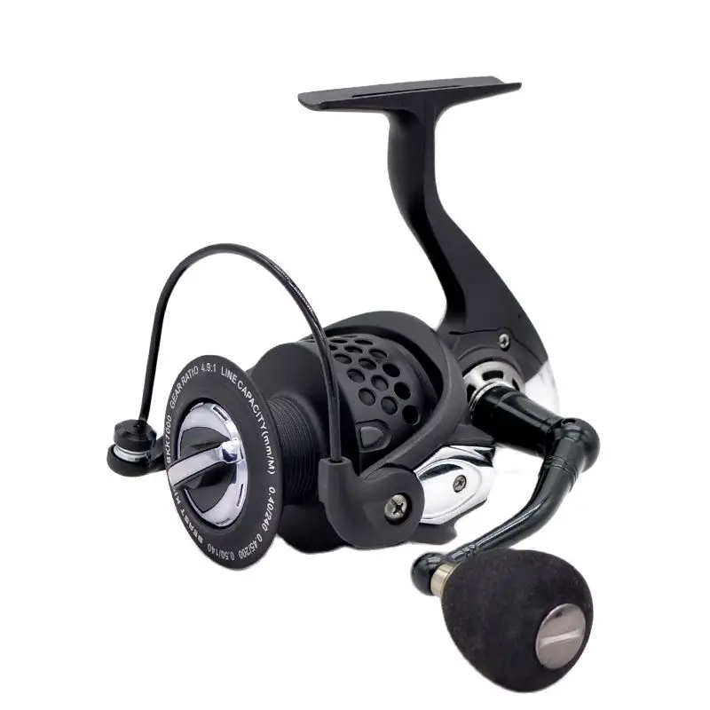 Camekoon Bkk1000-7000 Spinning Fishing Reel 5.2:1/4.9:1 Gear Ratio 7kg ...