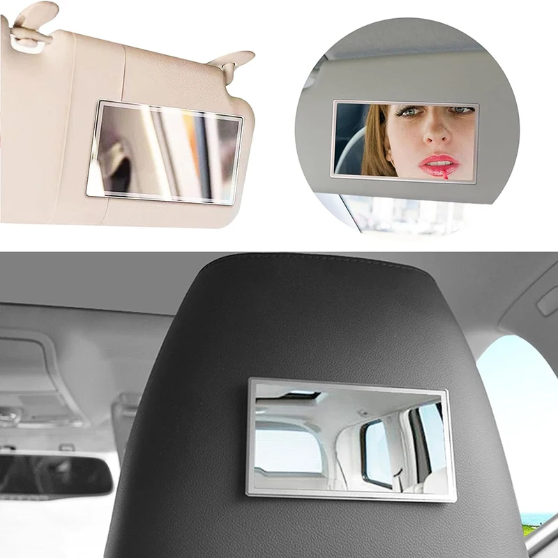 Car-Makeup-Mirror-Car-Stainless-Steel-Portable-Auto-Sun-Shading-Visor ...