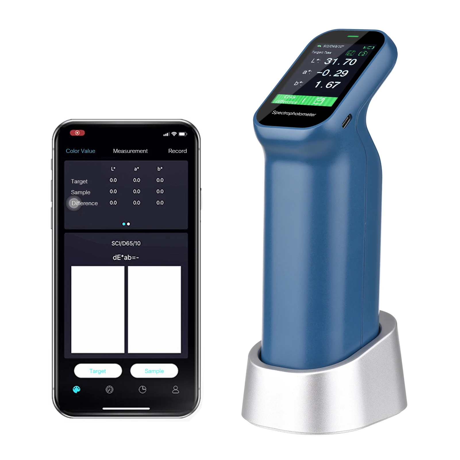 Spectrophotometer-11mm-APP-Supported-Color-Difference-Tester-Auto ...