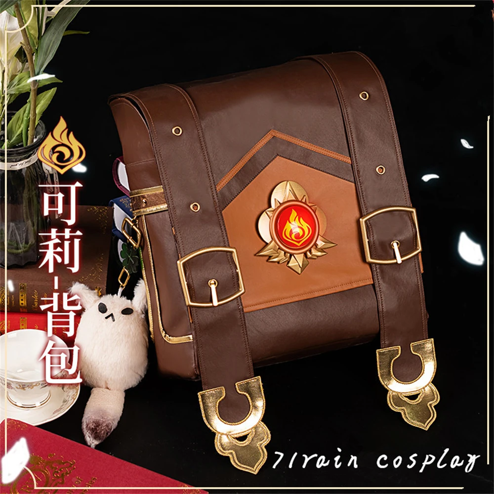Game Genshin Impact Klee Cosplay Bag Prop Backpack Klee Cosplay ...