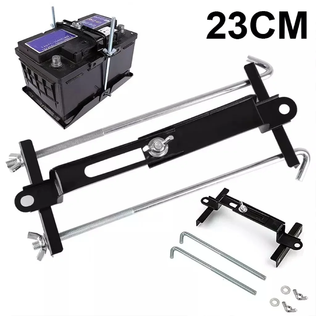 Universal Car Battery Tray Adjustable Hold Down Battery Tray Hold Down ...