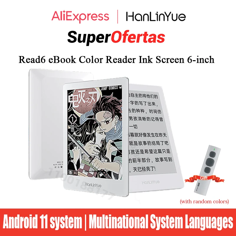 Hanlinyue Read6 eBook Color Reader Ink Screen 6-inch 300ppi Reader ...