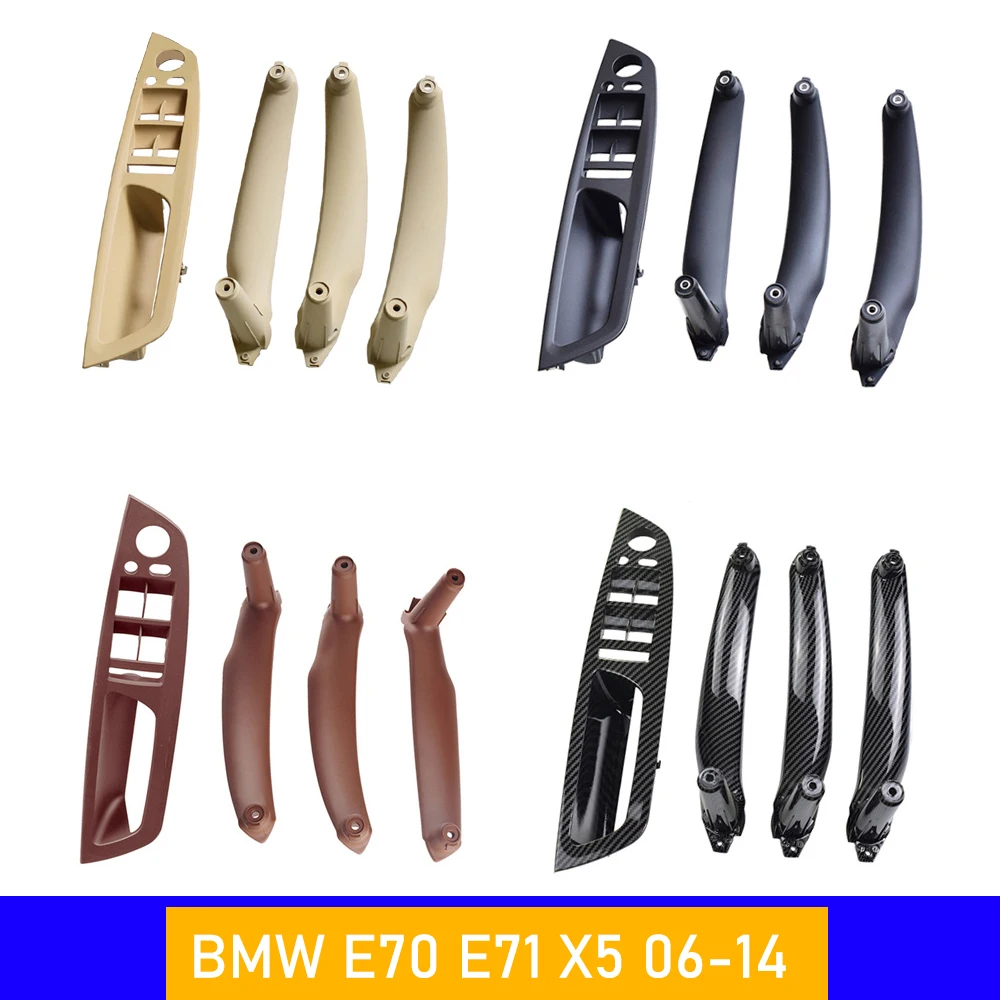 Car Front Rear Interior Door Handle Inner Panel Pull Trim Fit For BMW ...