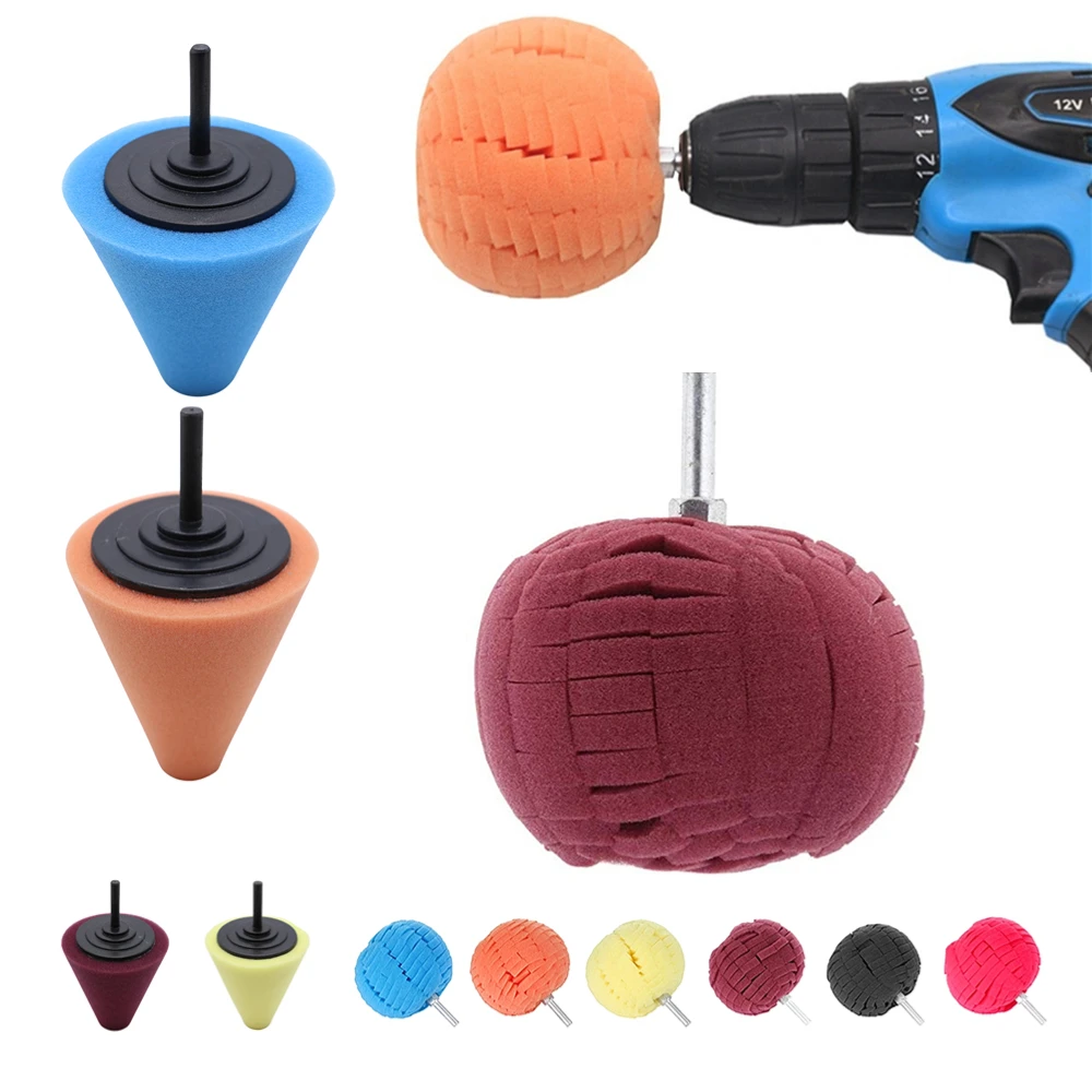 Car-Polishing-Pad-Drill-Ball-Buffing-Foam-Sponge-Pad-Detailed-Scratch ...