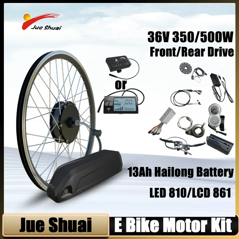 Kit-de-conversi-n-de-bicicleta-el-ctrica-bater-a-de-36V-350-500W-13Ah ...