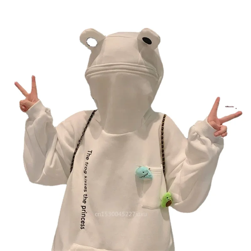 Oversized Frog Sweatshirt | Frog Harajuku Sweatshirt | Frog Hoodie ...