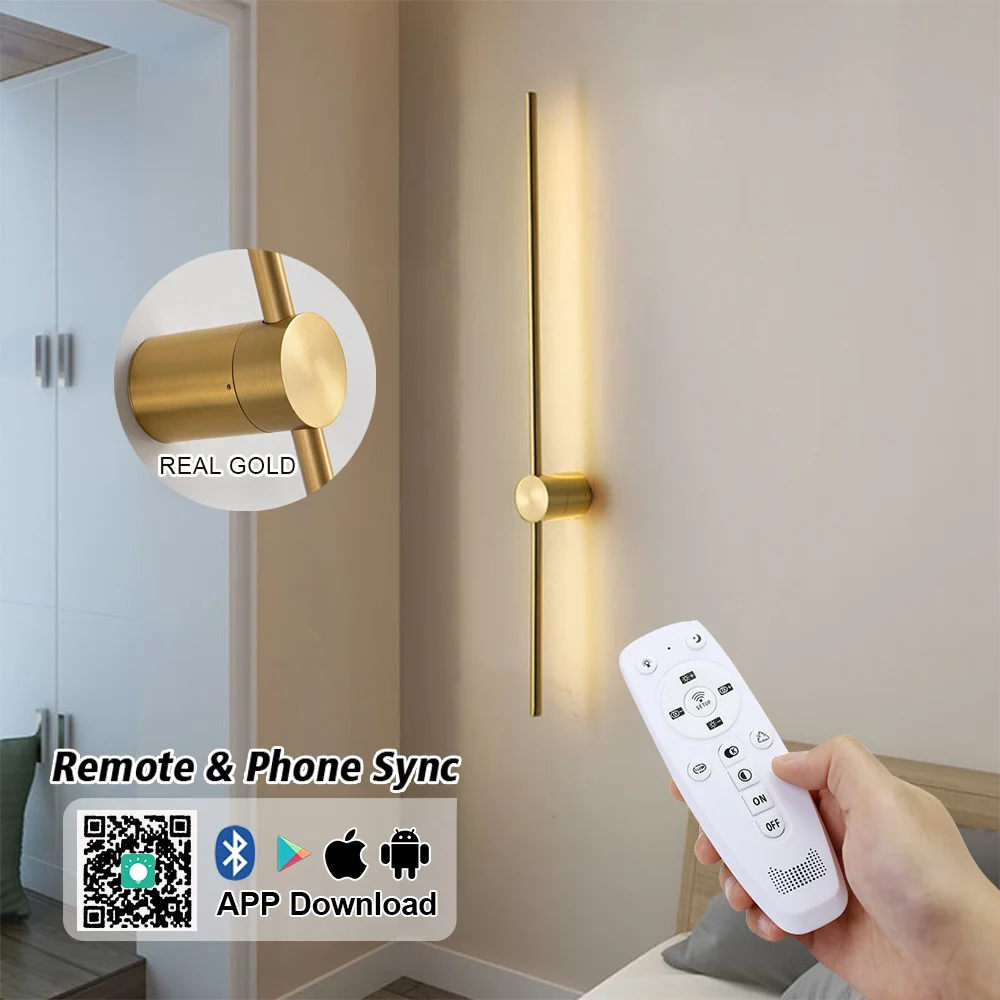 Dimming-Led-Wall-Lamp-APP-Remote-Control-350-85v-245v-Nordic-Long-Wall ...