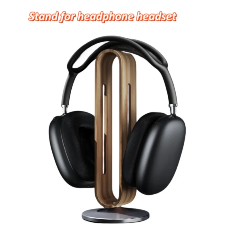 Desktop-Luxury-Aluminum-Alloy-Accessories-Wooden-Hanger-For-Wireless ...