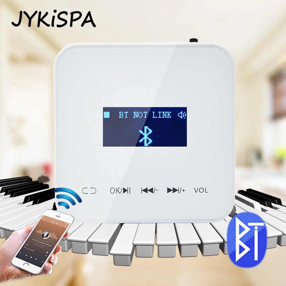 Amplificador de pared con Bluetooth incorporado, pantalla HD, tecla táctil, 2x20W, sonido ...